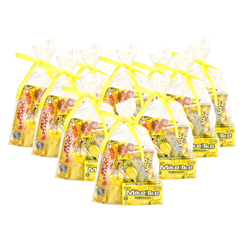 Yellow Loot Bags - Cured Catering Catering and Gifts Delivered in ...